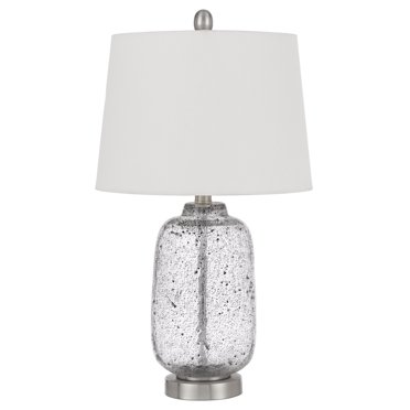 Handcrafted Lydia Glass Table Lamp with Lavender Flower Petal Shade ...