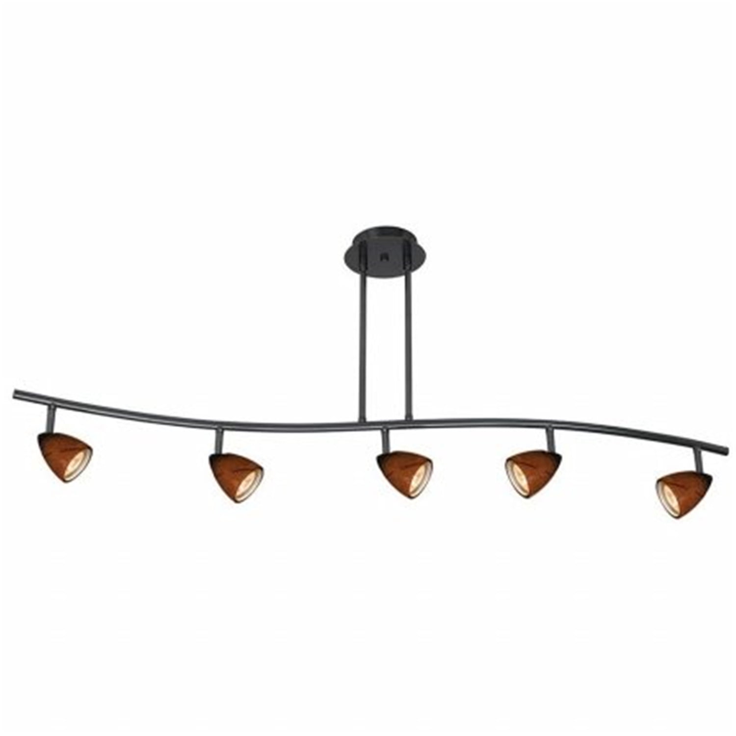 Cal Lighting 7.25-19.25" Adjustable Metal Serpentine Five Light Ceiling ...