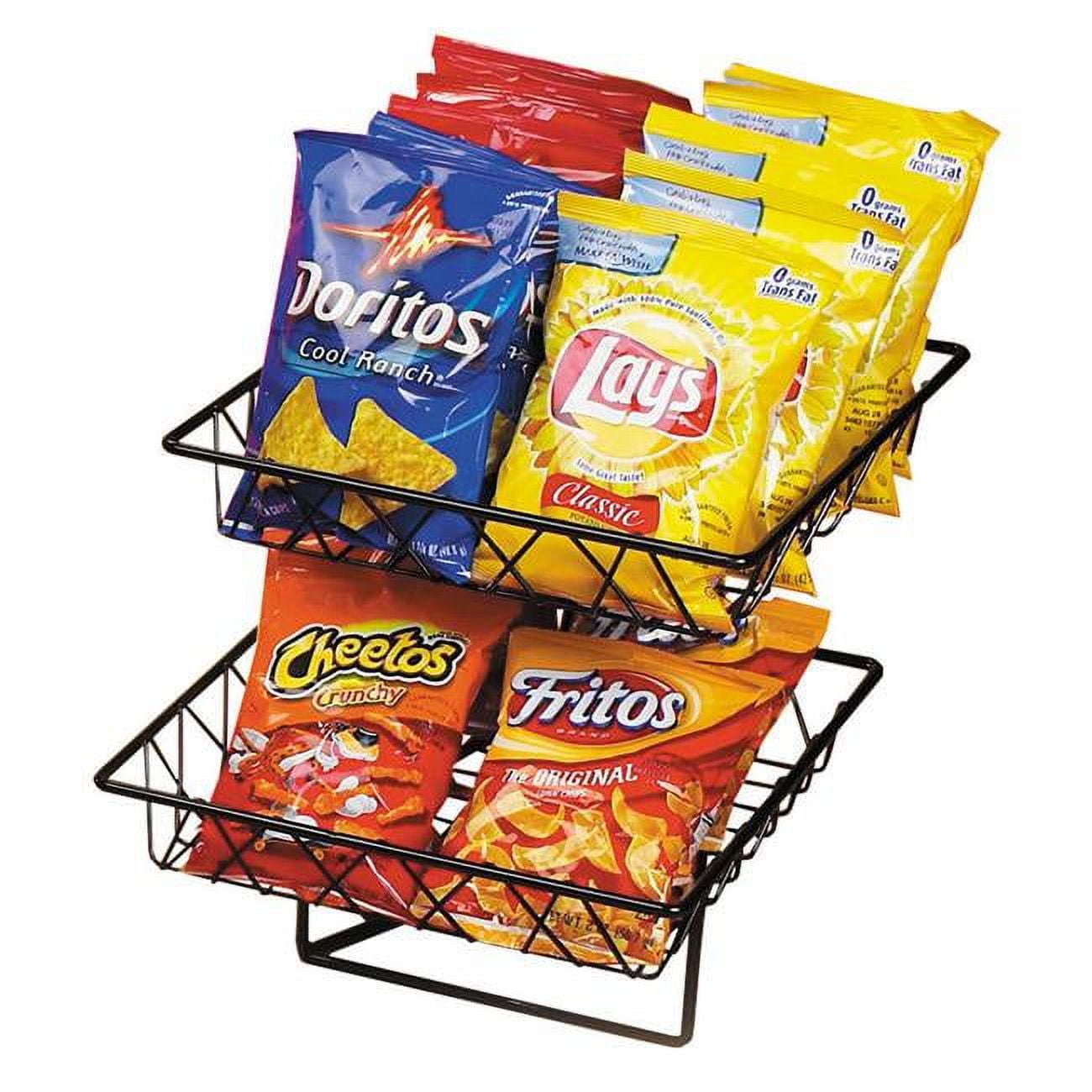 Cal Mil 1293-2 2-Tier Merchandiser with Square Wire Baskets - 12 x 15 x ...