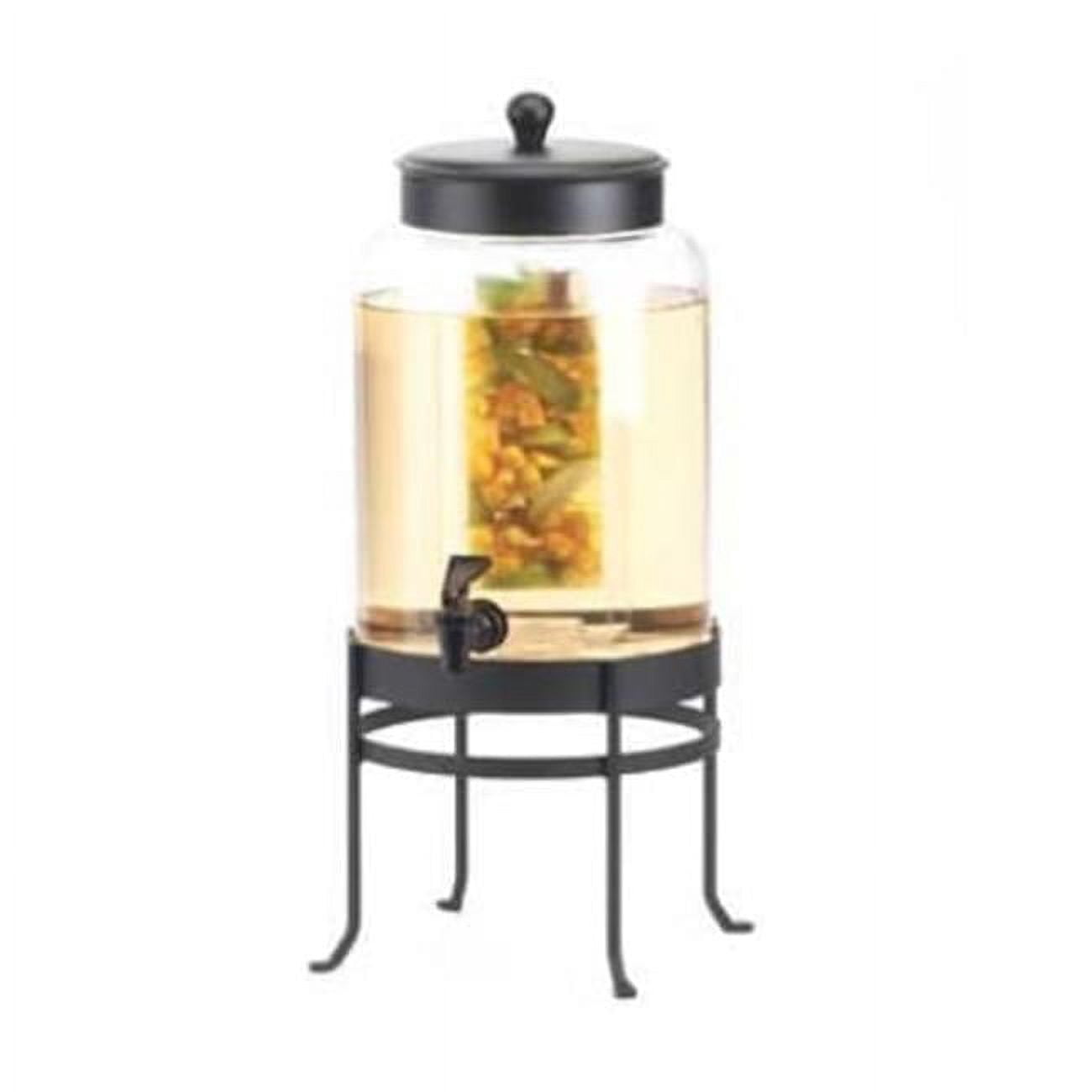 Cal Mil 1580-2INF-13 2 gal Black Soho Glass Beverage Dispenser with ...