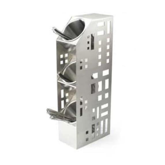 Cal Mil 1605-55 Squared Stainless Steel 3-Tier Cylinder Display - 4.875 ...