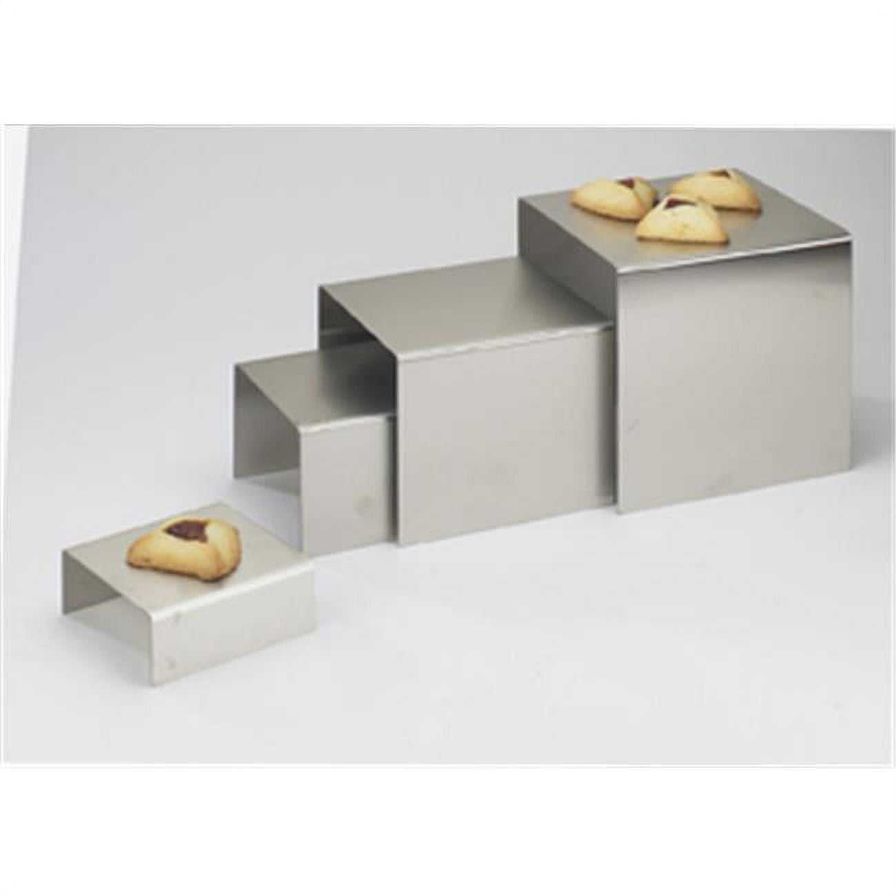 Cal Mil 239 Stainless Steel Risers - Set Of 4 - Walmart.com