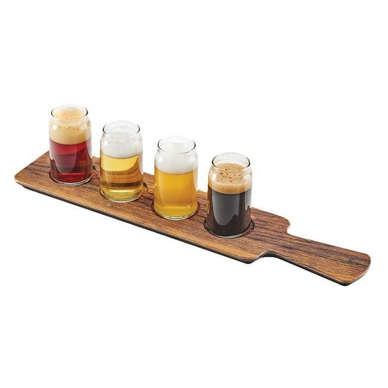 Cal Mil 3625-47M 4 Section Faux Wood Melamine Tasting Paddle - 18 x 4 ...
