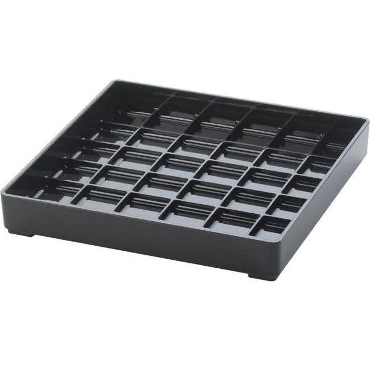 Cal-Mil 681-6-13 Classic 6" Black Square Drip Tray - Walmart.com