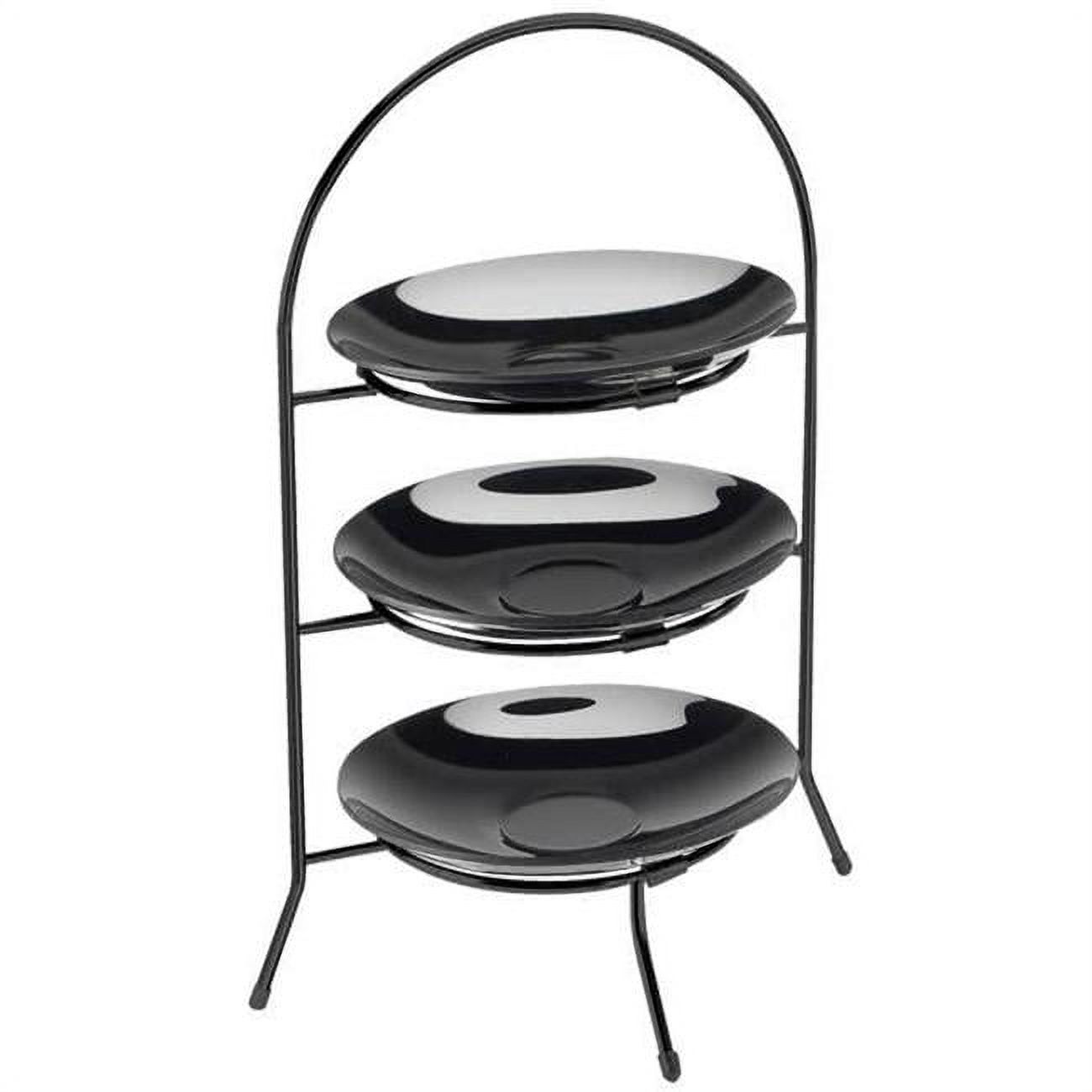 Cal-Mil 977-10-13 Black 3 Tier Arch Iron Framed Server - Walmart.com