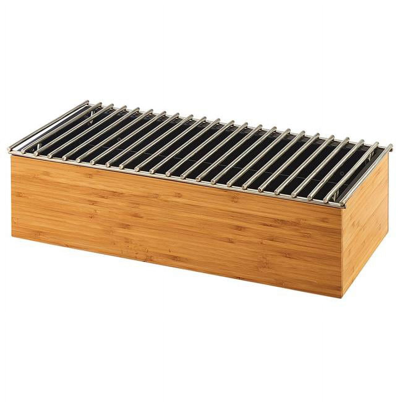 Cal Mil Bamboo Chafer Alternative with Wire Grill - 19.5 x 9.75 x 5.5 ...