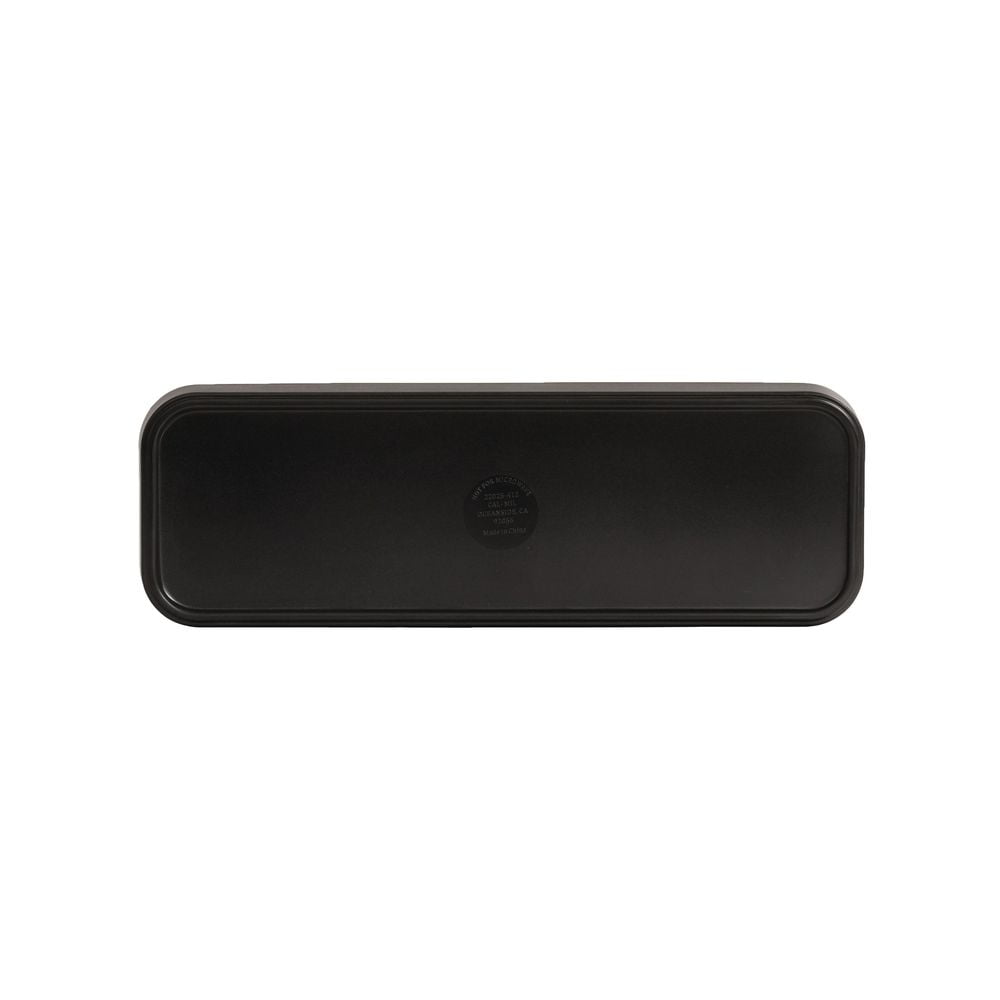 Cal Mil Hudson Black Melamine Tray, 4 inch Width x 12 inch Depth x 1 ...