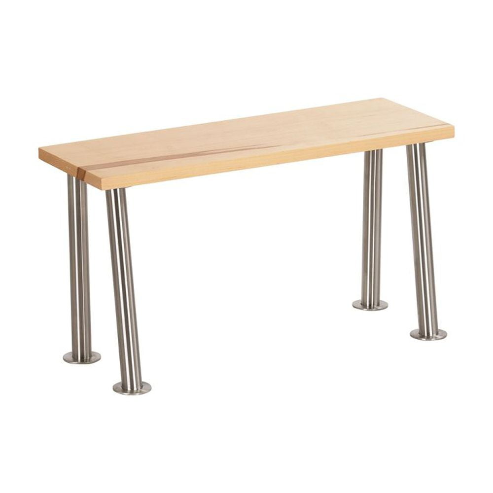 Cal Mil Maple Wood Riser with Stainless Steel Legs, 20 inch Width x 7 ...