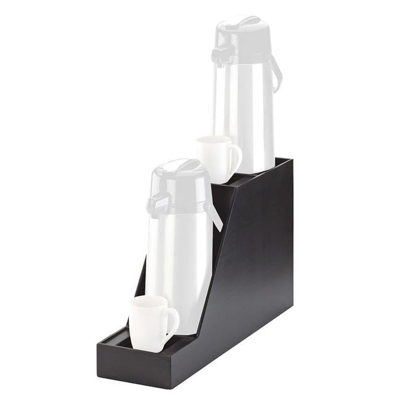 Cal Mil Midnight Bamboo Dual Airpot Stand with Drip Trays - Walmart.com