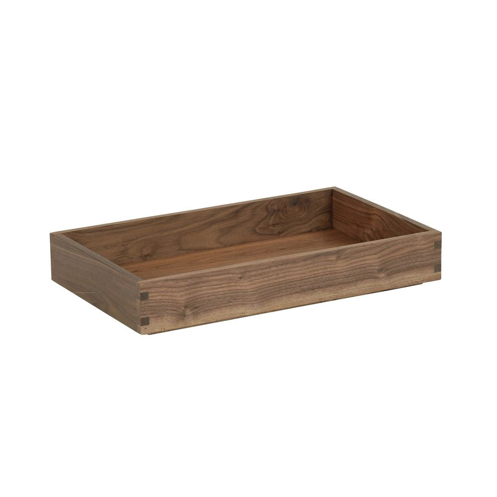 Cal Mil Sydney Walnut Tray, 12 inch Width x 20 inch Depth x 3 inch ...