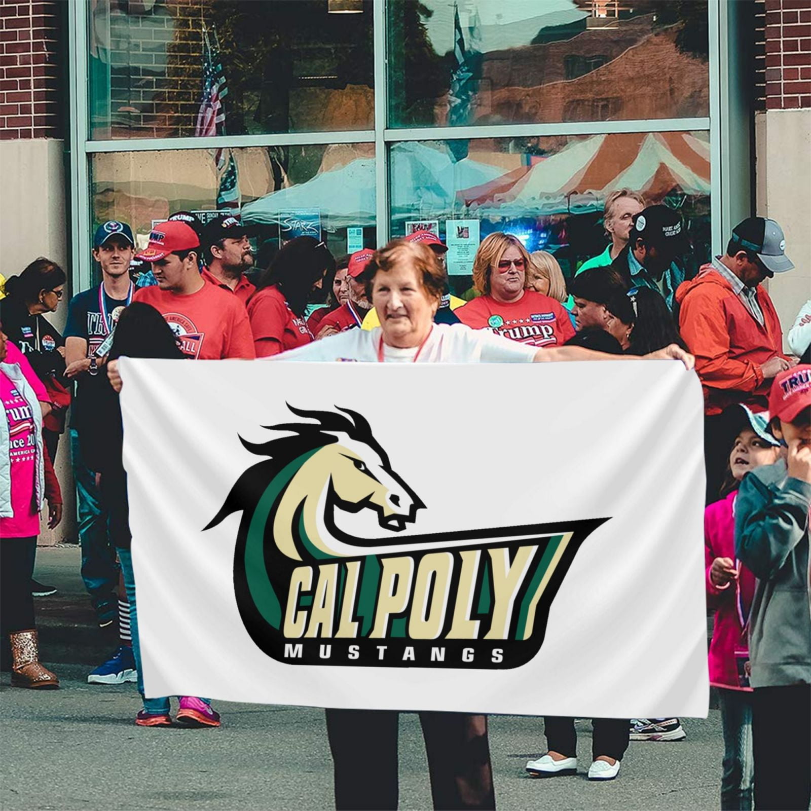 Cal Poly Mustangs 3 X 5 Foot Outdoor Decorative Flag,Garden Flag ...
