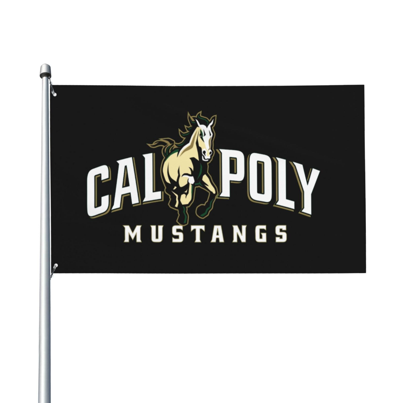 Cal Poly Mustangs Flag 3x5 Outdoor ,Sewn Stripes, Stronger Brass ...