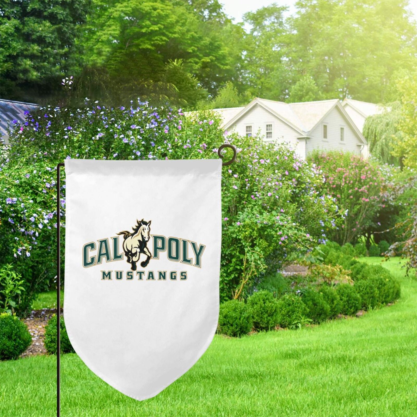 Cal Poly Mustangs Garden Flag Double Sided Banners For Outdoor Indoor ...
