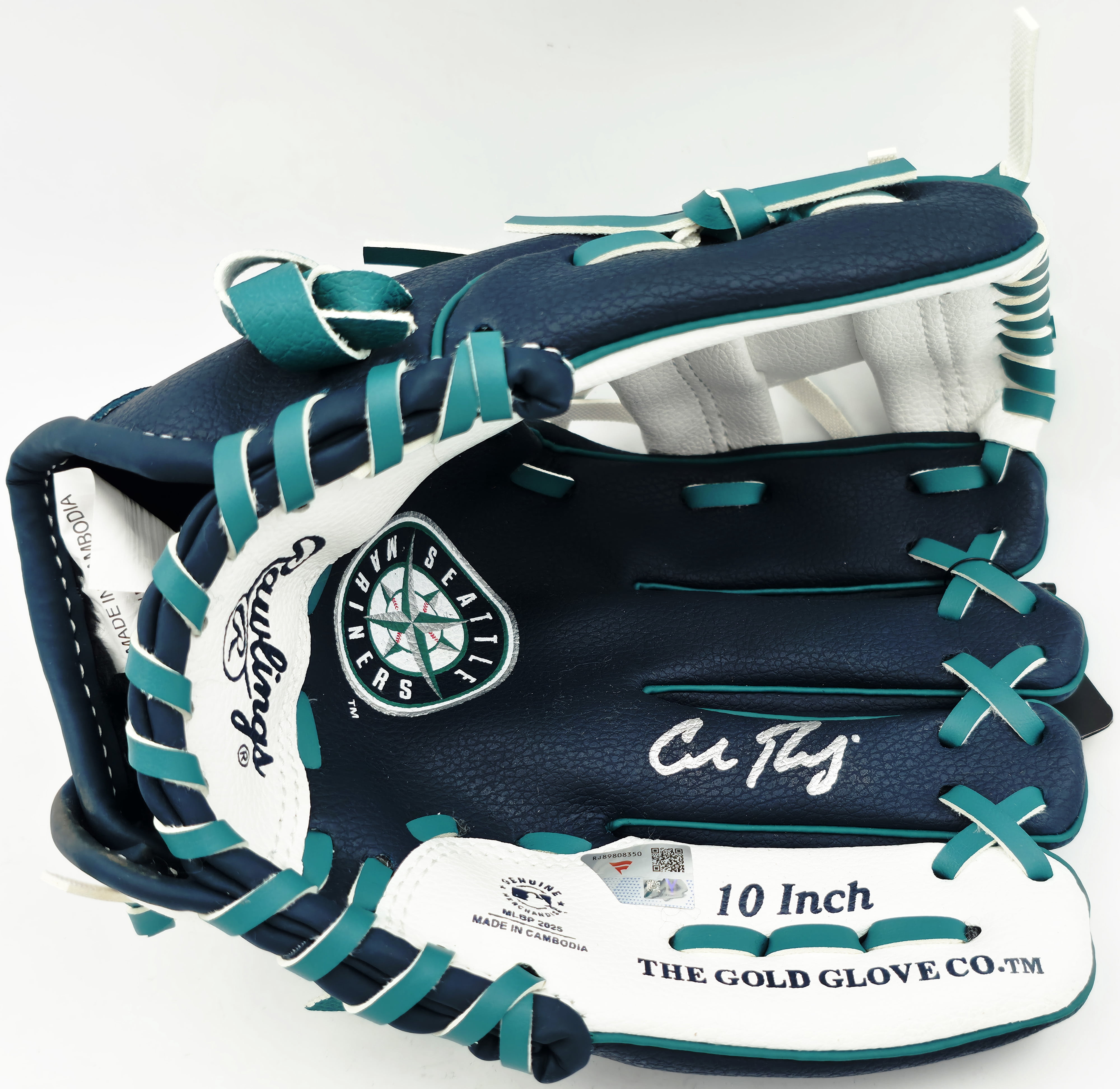 Cal Raleigh Autographed Rawlings Seattle Mariners Logo Mini Fielding ...