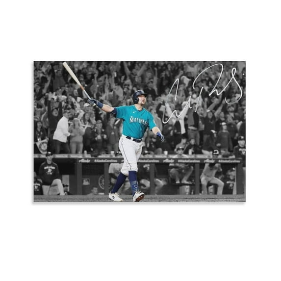 Cal Raleigh Baseball Poster Wall Art Poster Scroll Canvas Painting ...