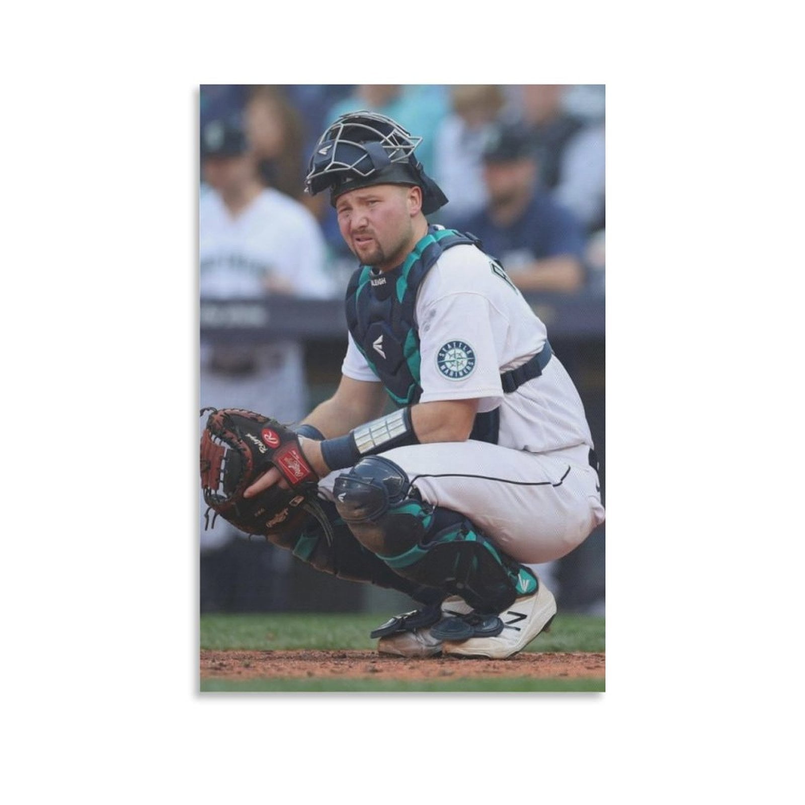 Cal Raleigh Canvas Poster Posters Wall Art Painting Canvas Gift Living ...