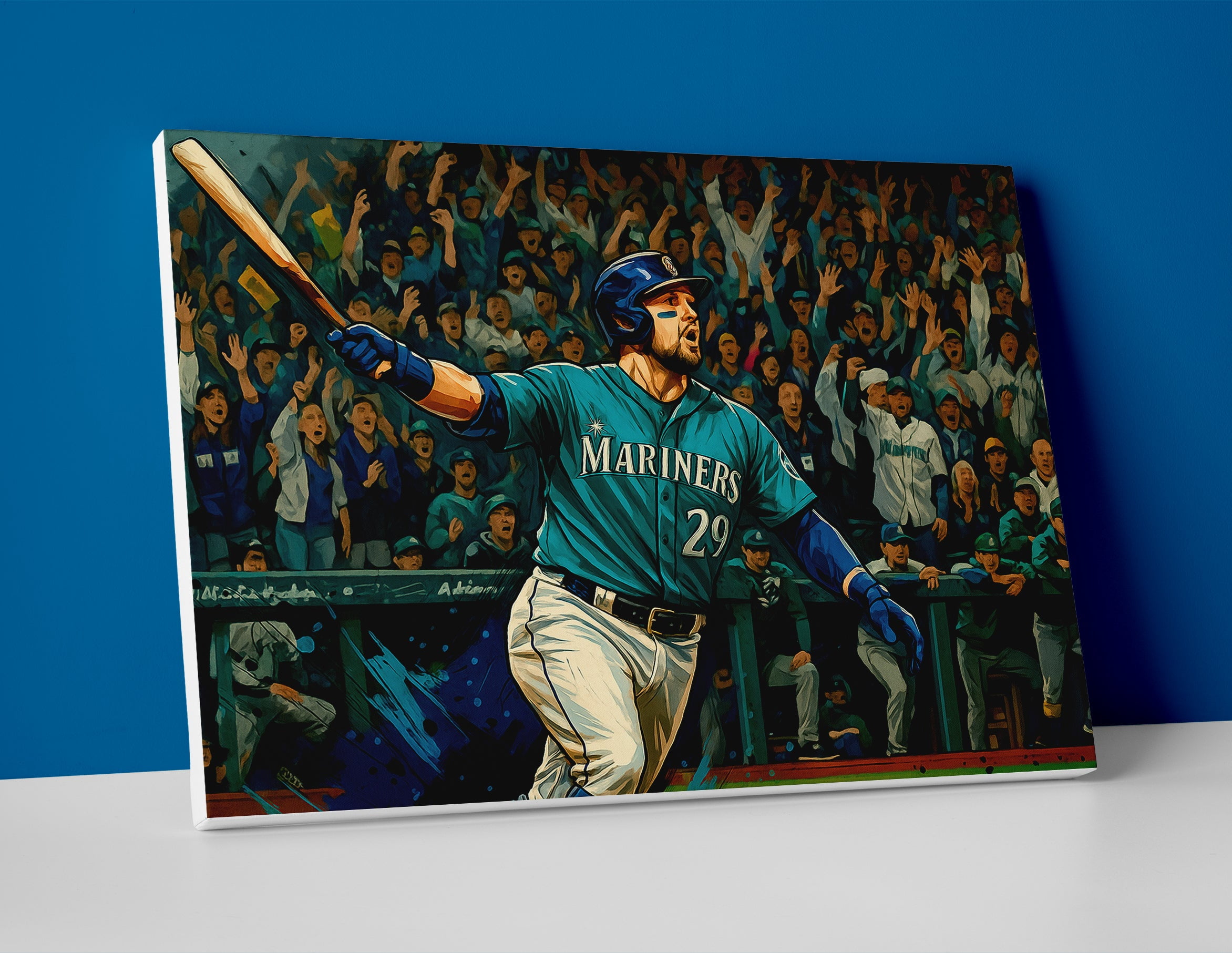 Cal Raleigh Mariners Poster or Canvas Wall Art - Walmart.com