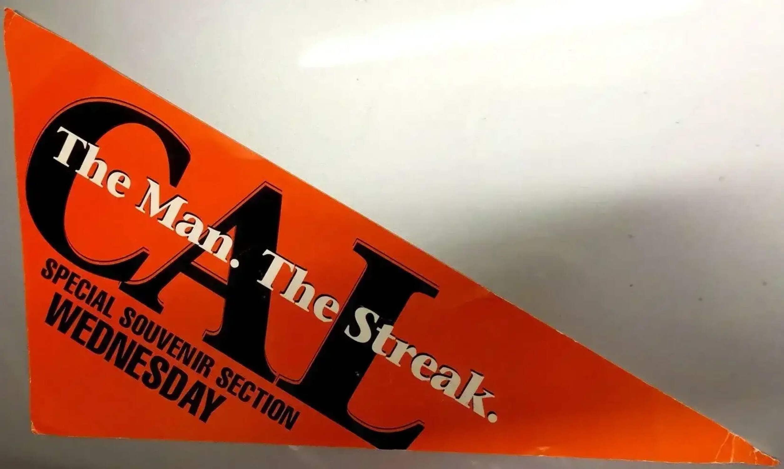 Cal Ripken 1995 Washington Post The Man The Streak Special Souvenir ...