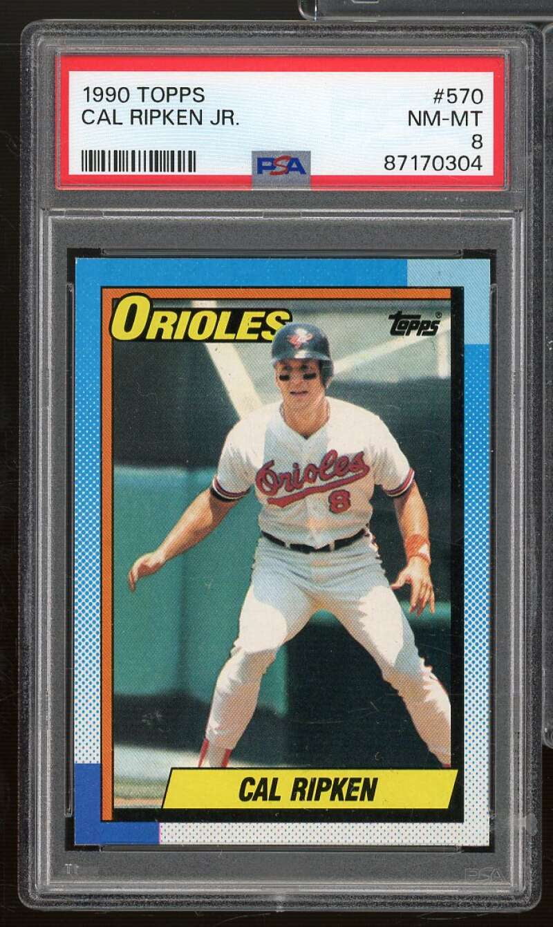 Cal Ripken Card 1990 Topps #570 PSA 8 - Walmart.com