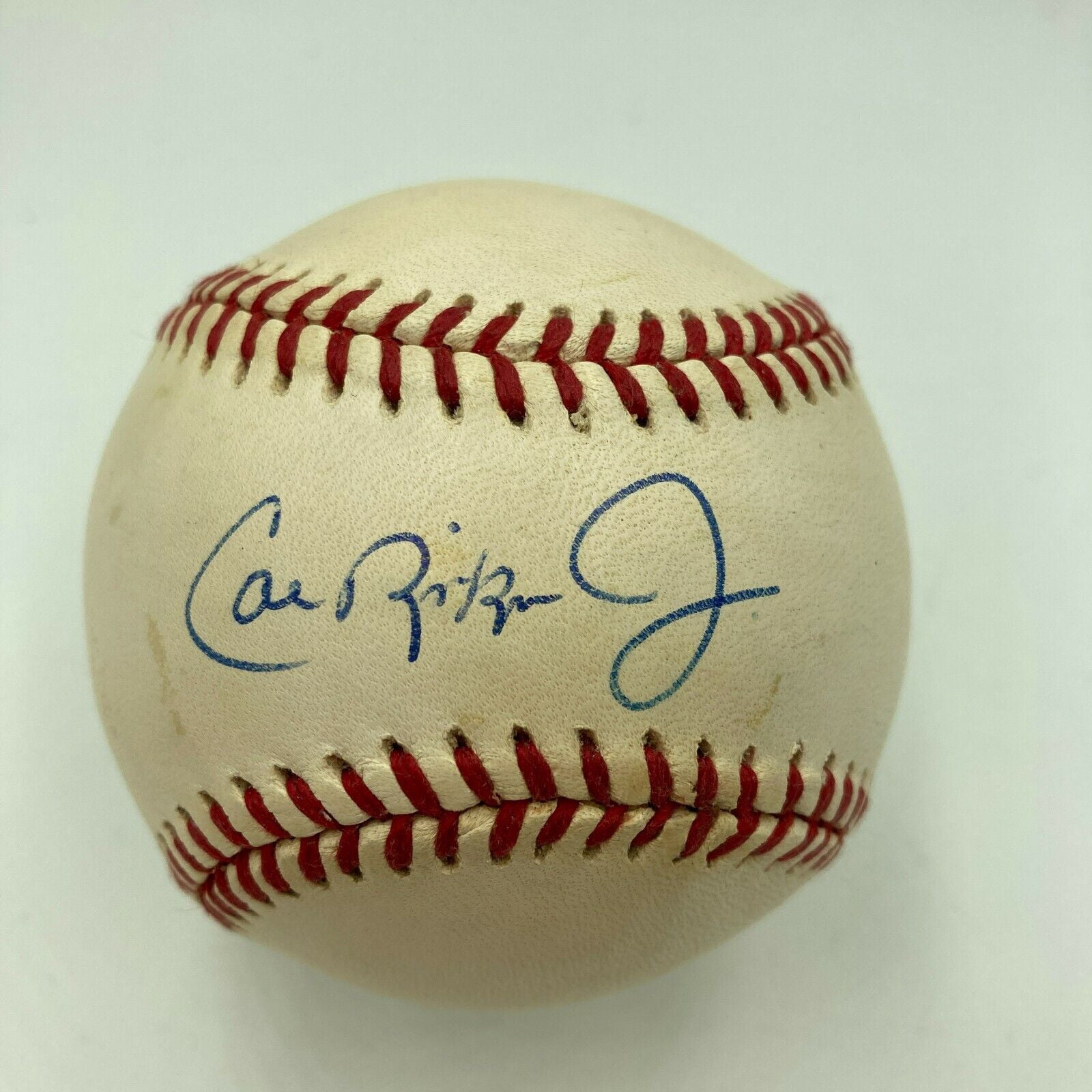 Cal Ripken Jr. 1980's Early Career Signed American League Baseball With ...