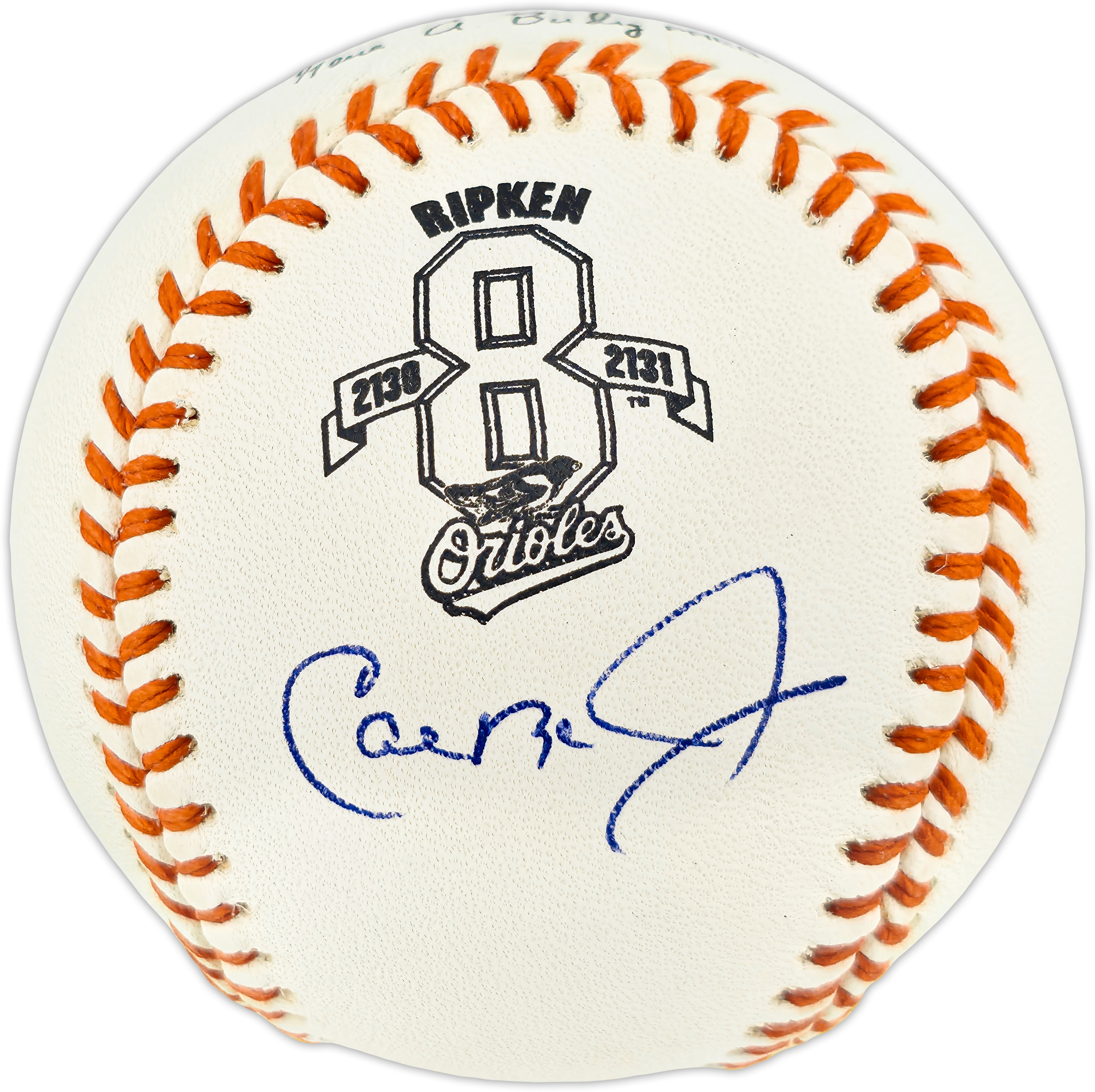 Cal Ripken Jr. Autographed Official #8 Logo AL Baseball Baltimore ...