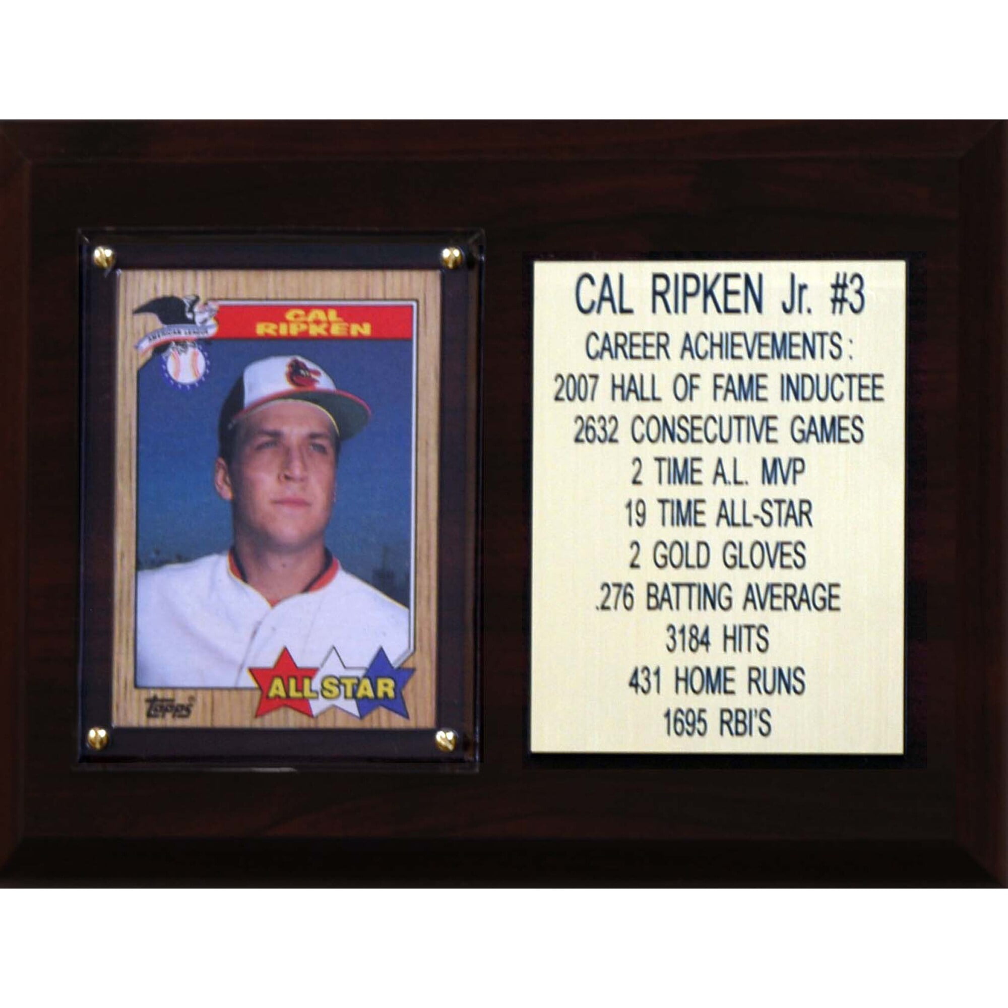 Cal Ripken Jr. Baltimore Orioles 6'' x 8'' Plaque - Walmart.com