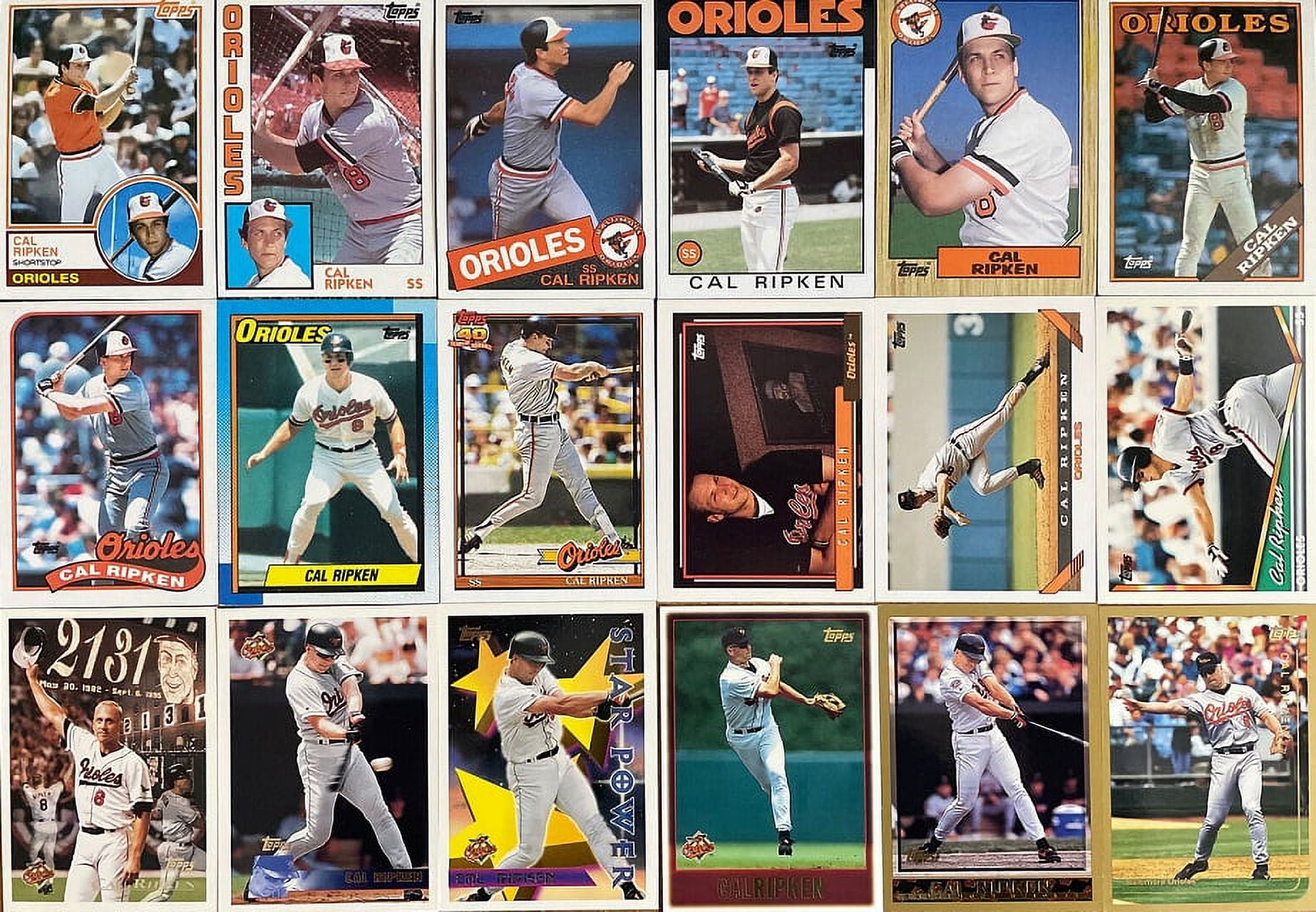 Cal Ripken Jr. Baseball Card Assortment (40 Cards In New Collector's ...