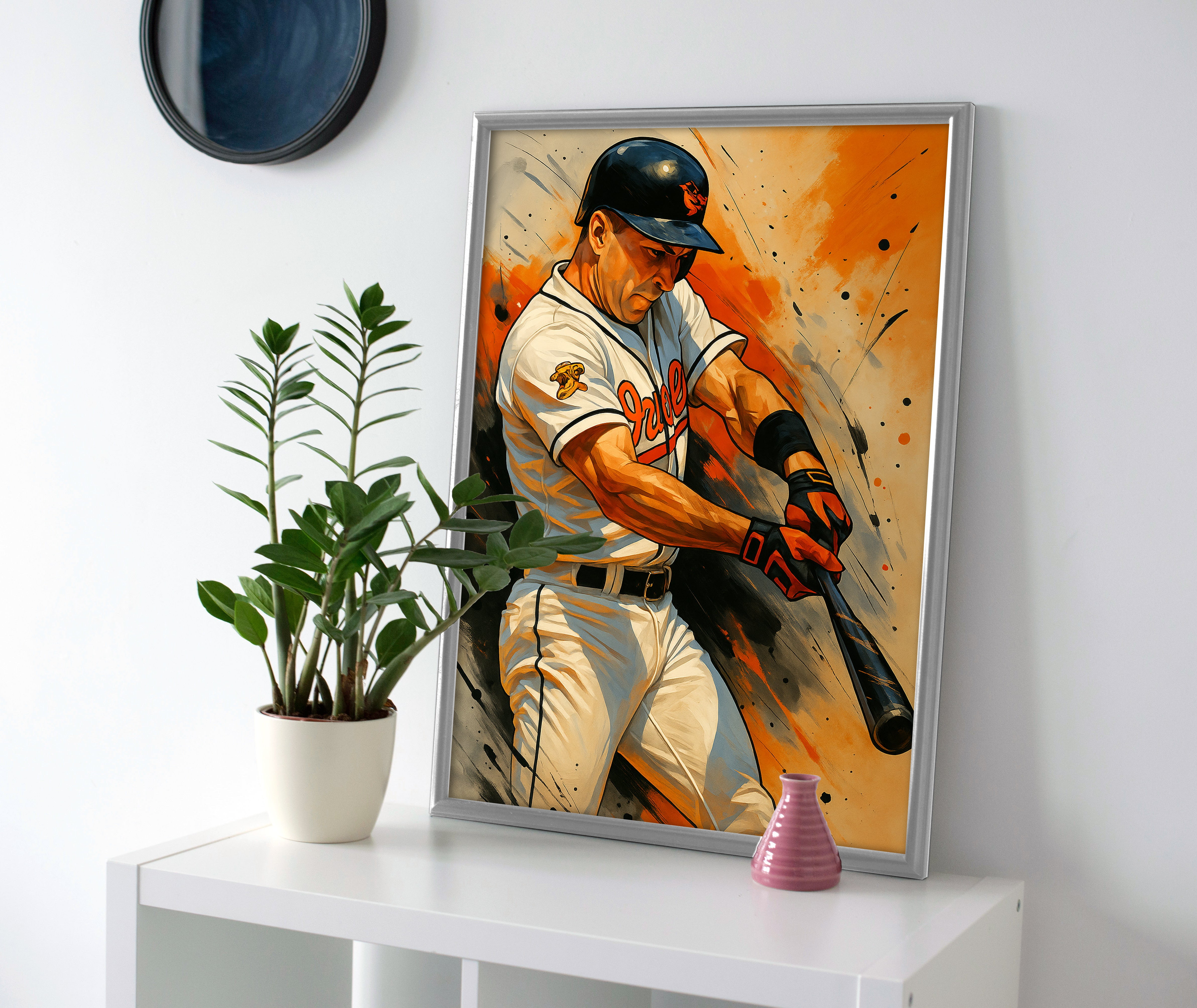 Cal Ripken Jr Hitting Poster or Canvas Wall Art - Walmart.com
