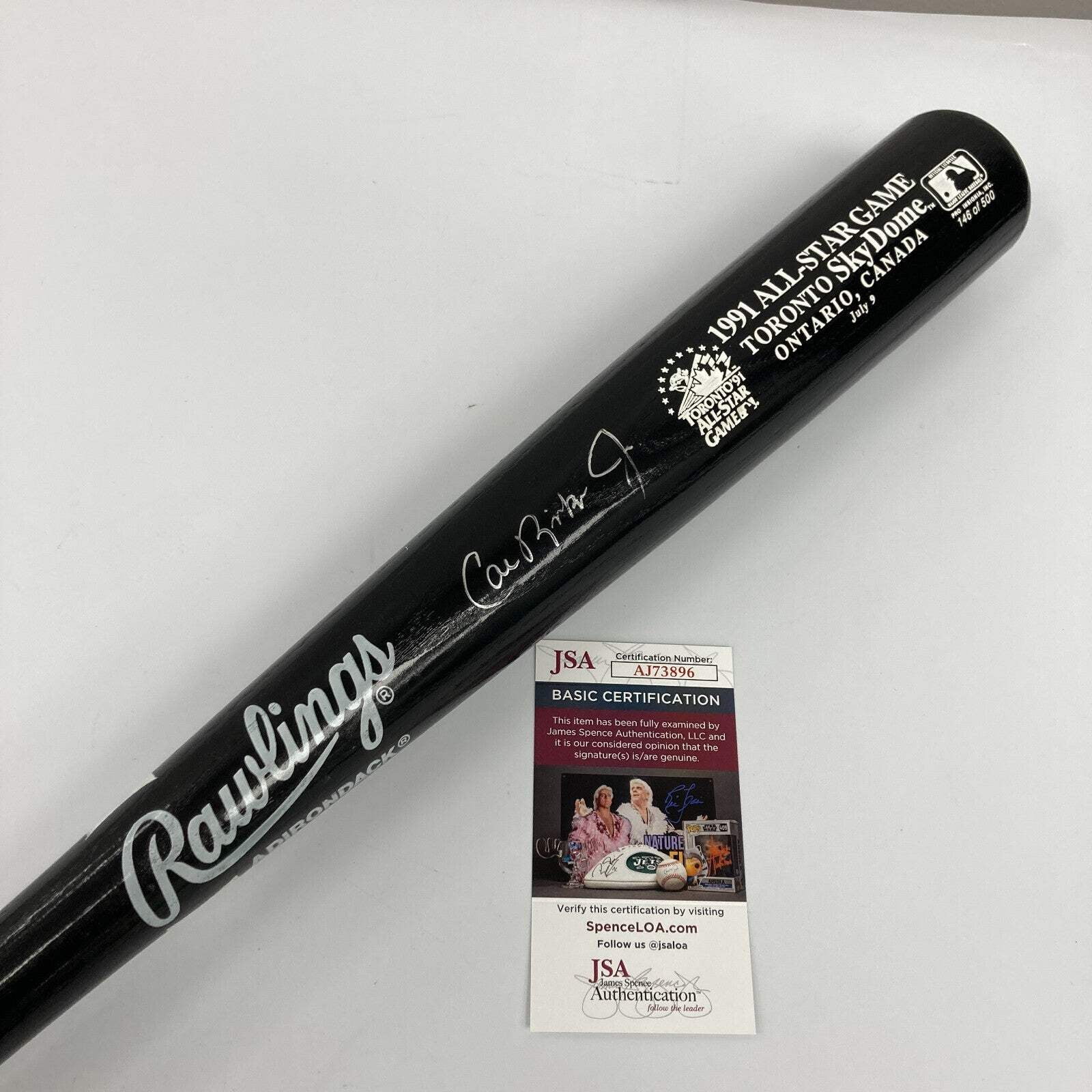 Cal Ripken Jr. Signed 1991 All Star Game Official Game Model Bat JSA ...