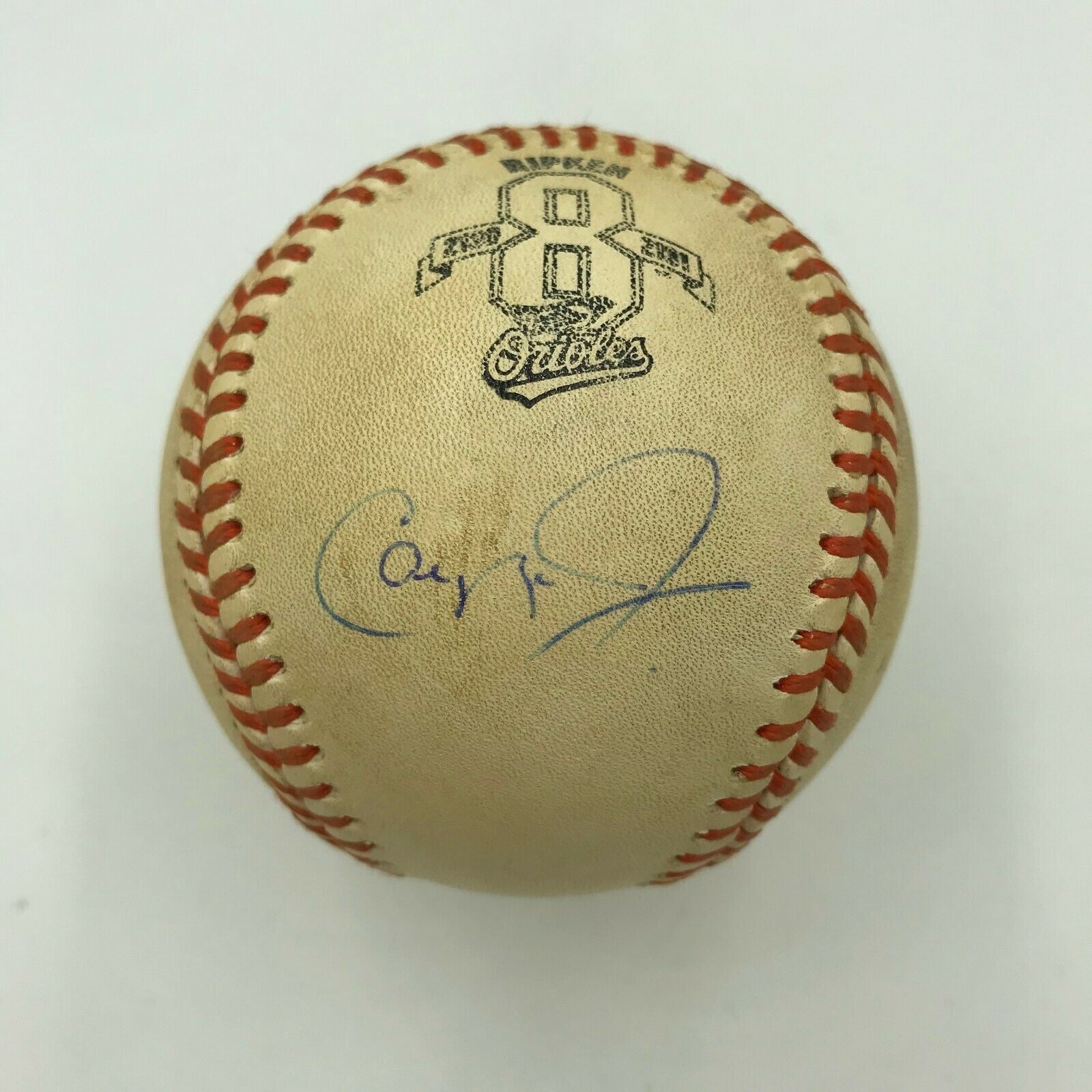 Cal Ripken Jr. Signed 2131 Game Used Baseball Record Breaking Streak ...