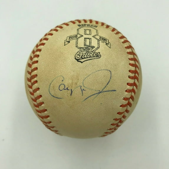 Cal Ripken Jr. Signed 2131 Game Used Baseball Record Breaking Streak ...