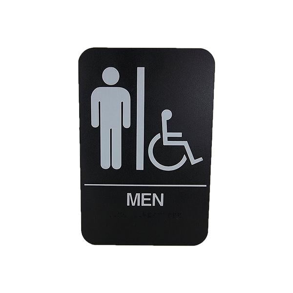 Cal Royal Men ADA Restroom Sign, 6" x 9" - Walmart.com
