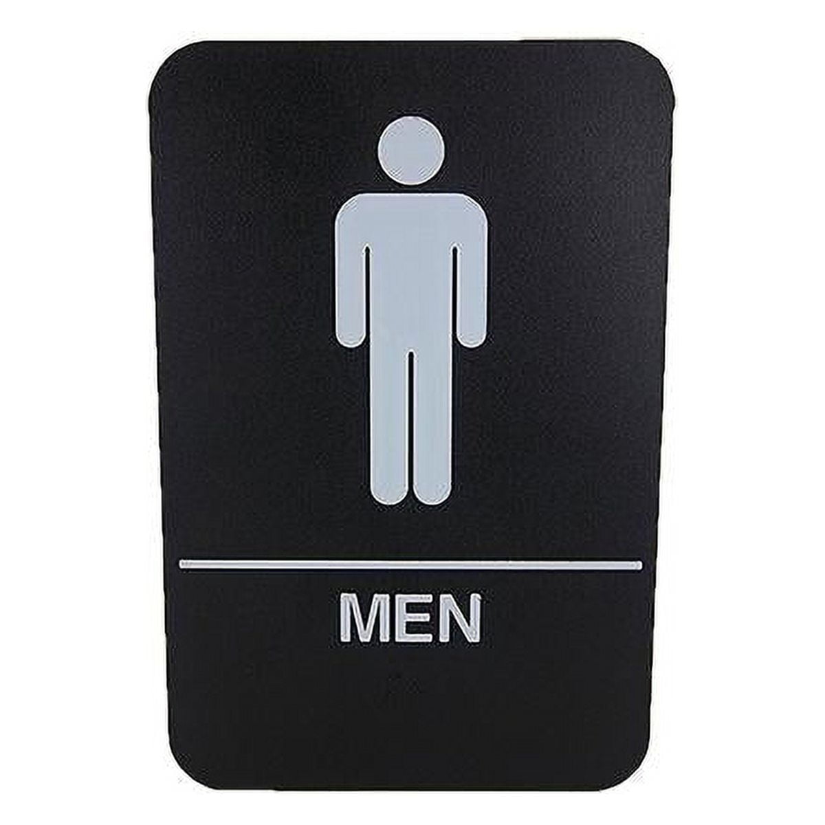 Cal Royal Men Restroom Sign, 6" x 9" - Walmart.com