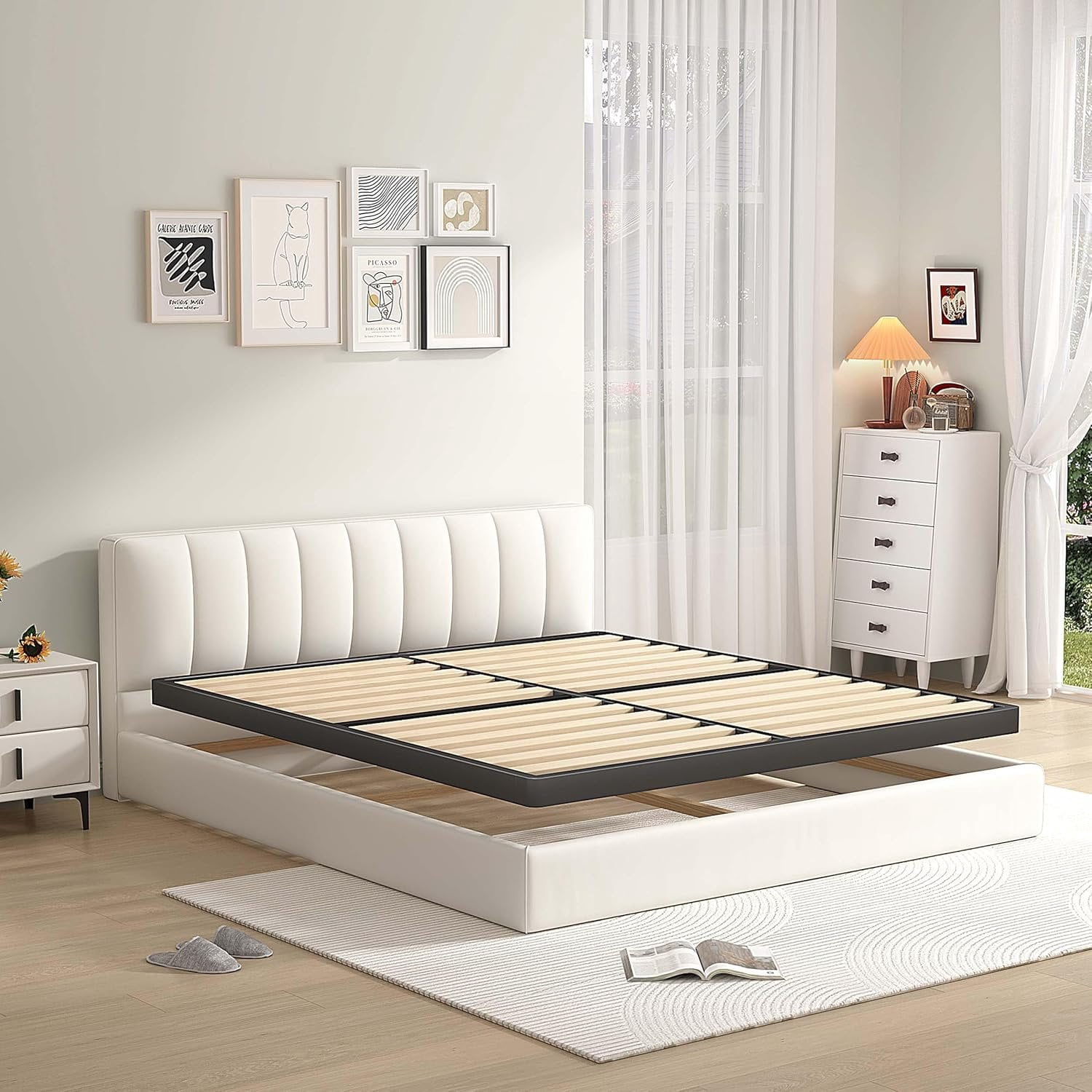 Cal Size Box Spring, 2 Inch Low Profile Box Spring with Round Corners ...