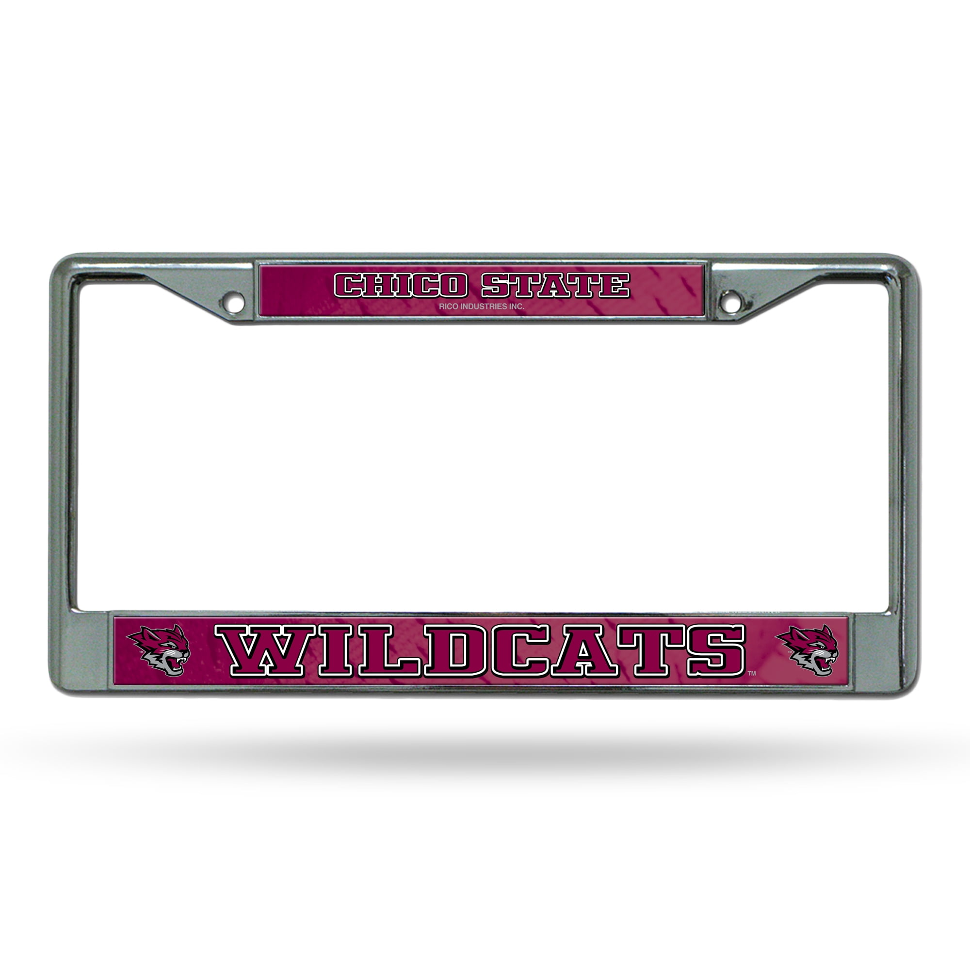 Cal State Chico Wildcats Chrome Metal License Plate Frame - Walmart.com