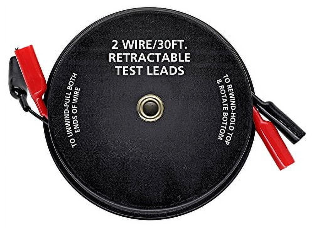 Cal Tools 2 Wire 30' Retractable Test Leads (18 Gauge) - Walmart.com