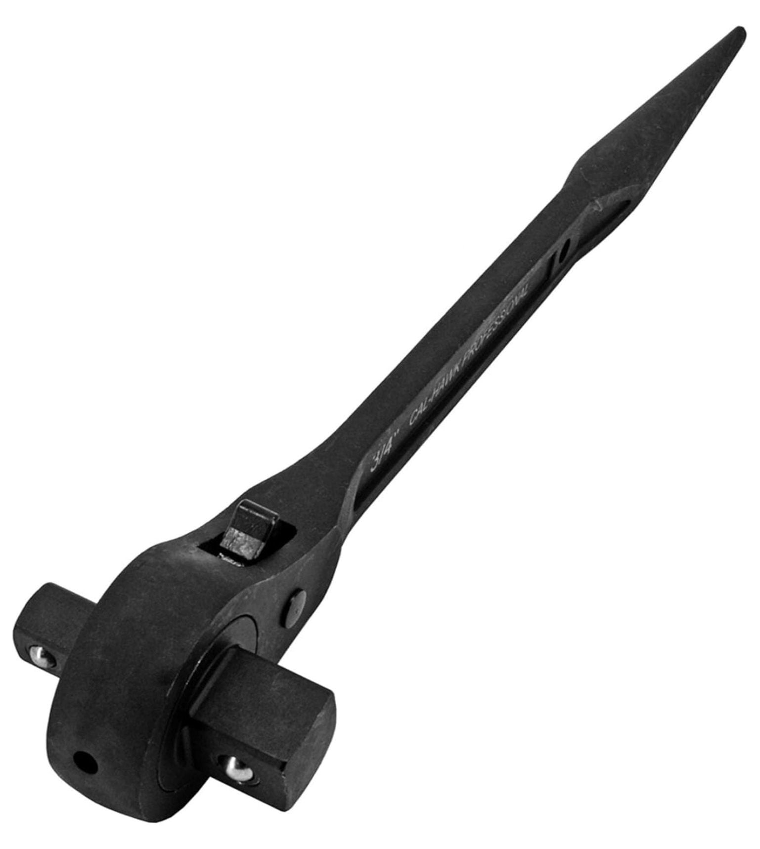 Cal Tools BSPRH46C 1/2" & 3/4" Drive Dual Head Spud Ratchet Wrench ...