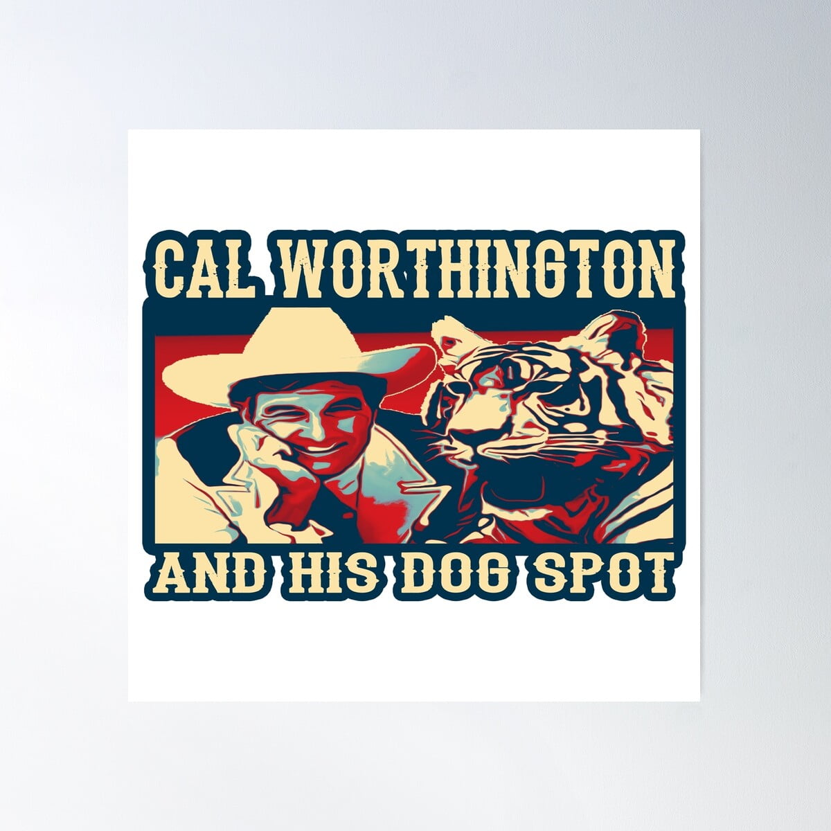 Cal Worthington and his dog Spot Poster, 8x12 UNFRAMED - Walmart.com