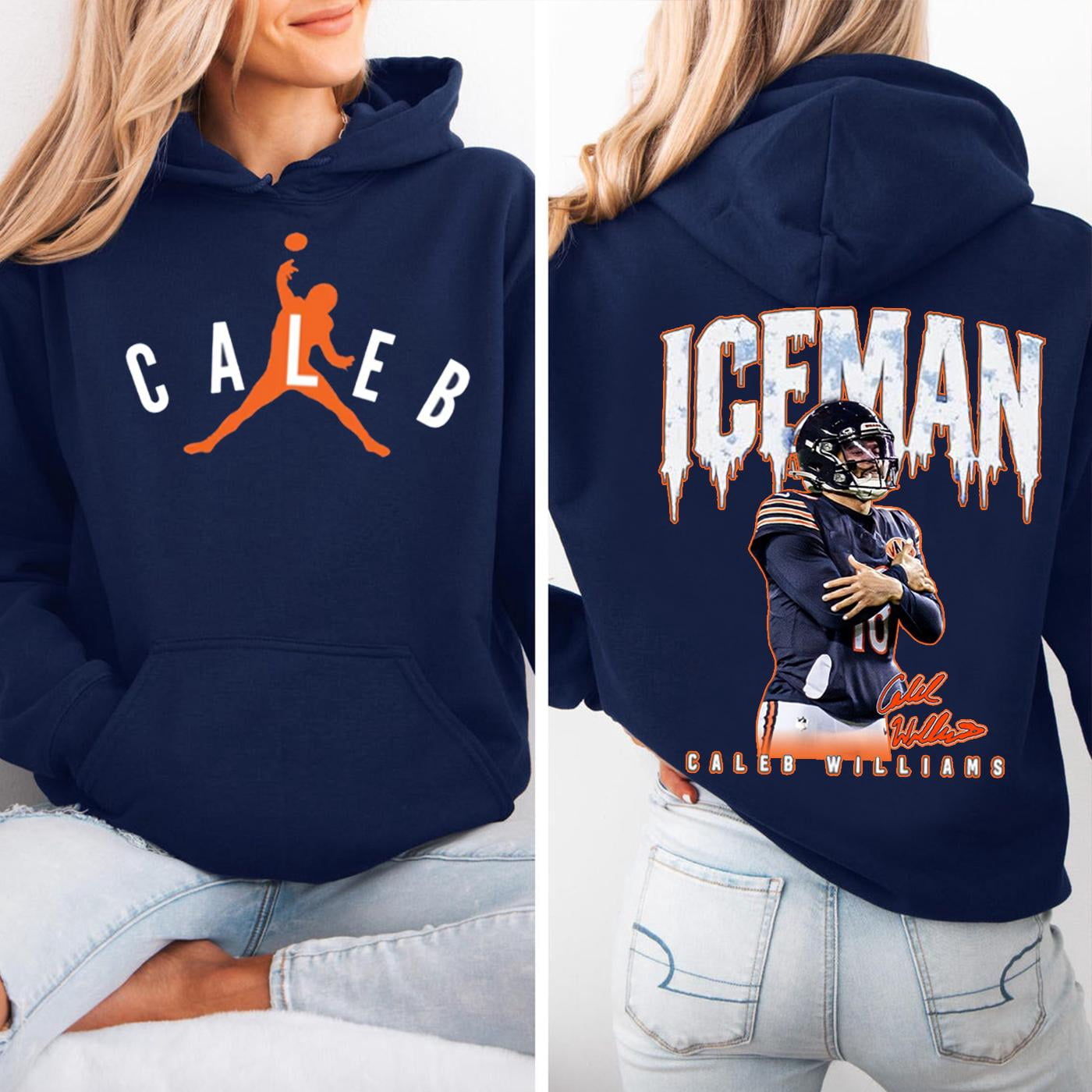 Cal.eb Williams Ice Man Cool Celebration Touchdown Sweatshirt Hoodie ...