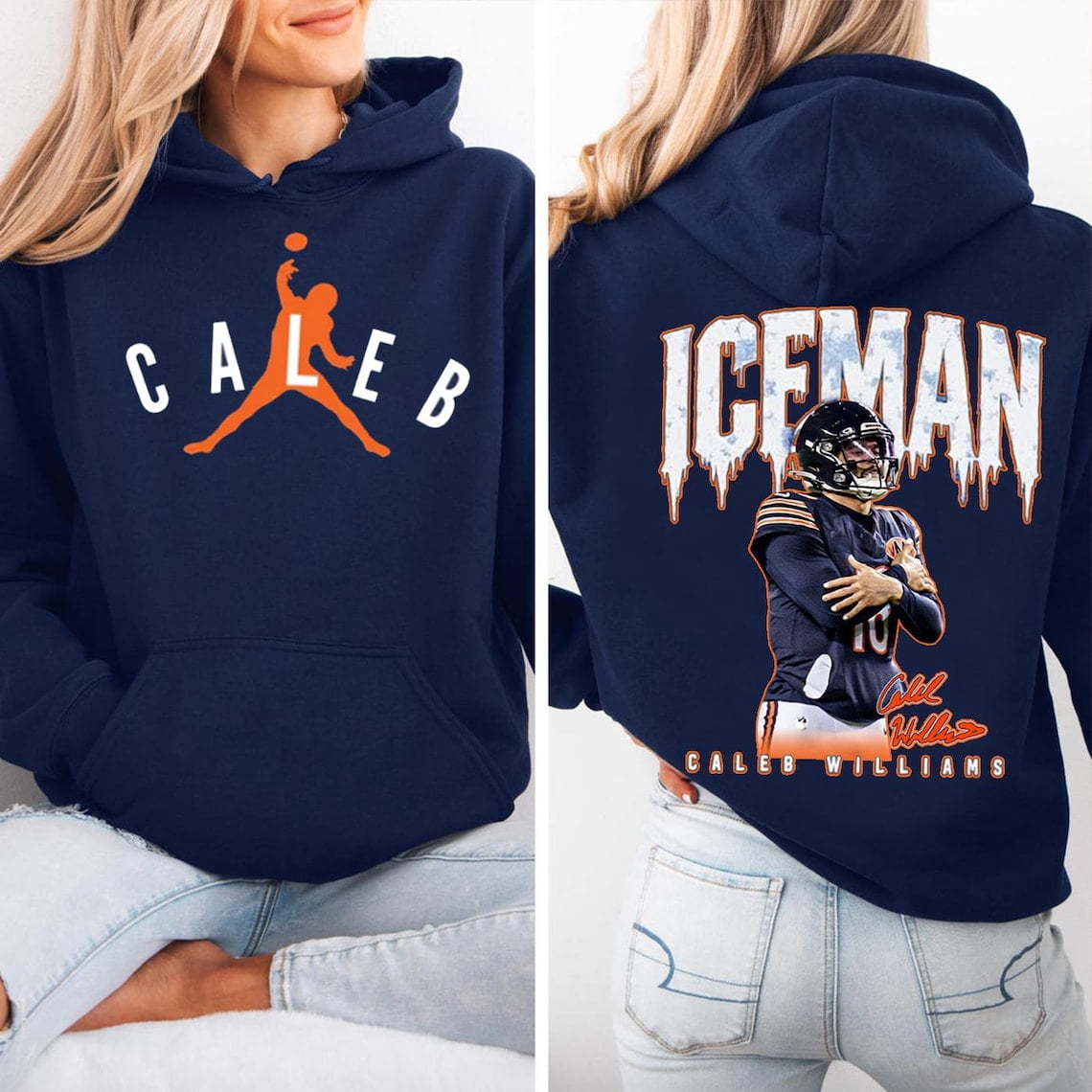 Cal.eb Williams Ice Man Cool Celebration Touchdown Sweatshirt Hoodie, S ...