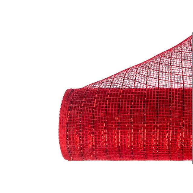 CalCastle Craft 21" x 10 Yards (30 ft) Poly Mesh Roll with Metallic ...