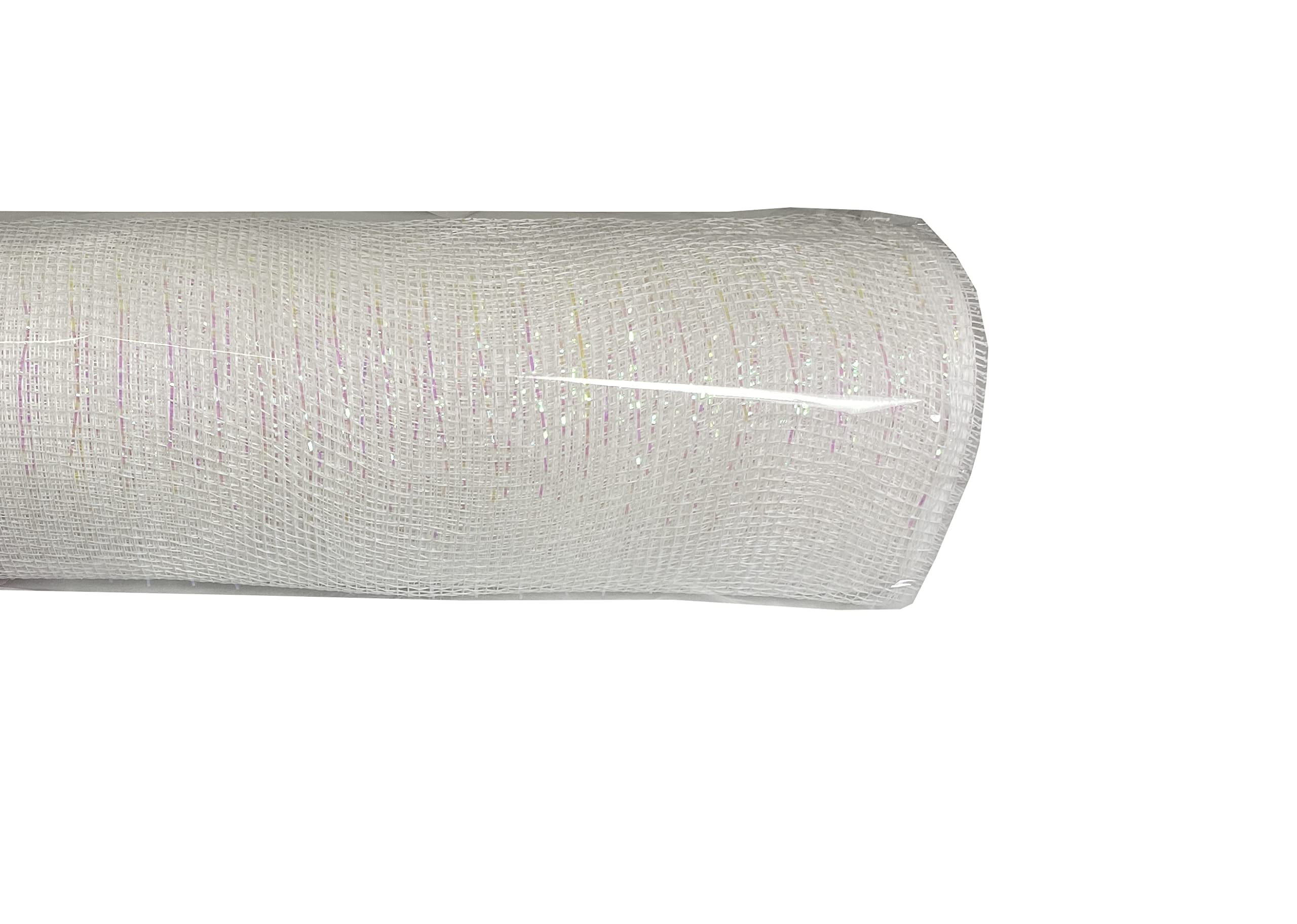 CalCastle Craft 21" x 10 Yards (30 ft) Poly Mesh Roll with Metallic ...