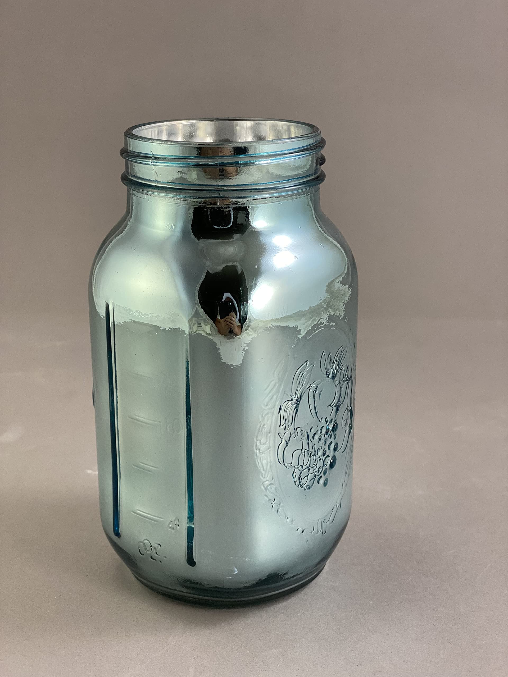 CalCastle Craft 24 oz Metallic Colorful Mason Jars Storage Glass Jar ...