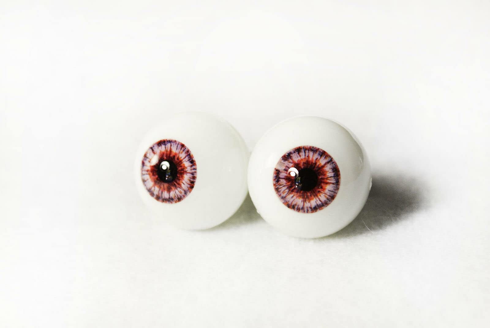 CalCastle Craft 2pcs Glastic Hyper-Realistic Doll Eyes Eyeball Made in ...