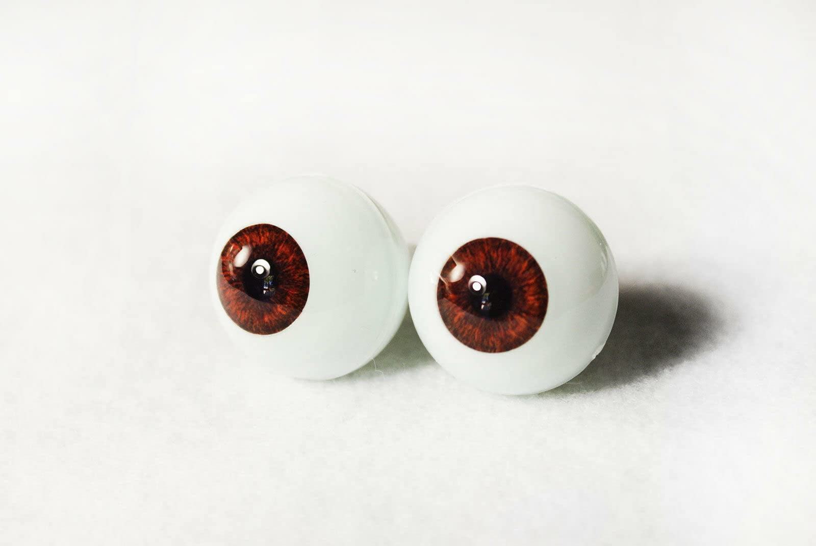 CalCastle Craft 2pcs Glastic Hyper-Realistic Doll Eyes Eyeball Made in ...