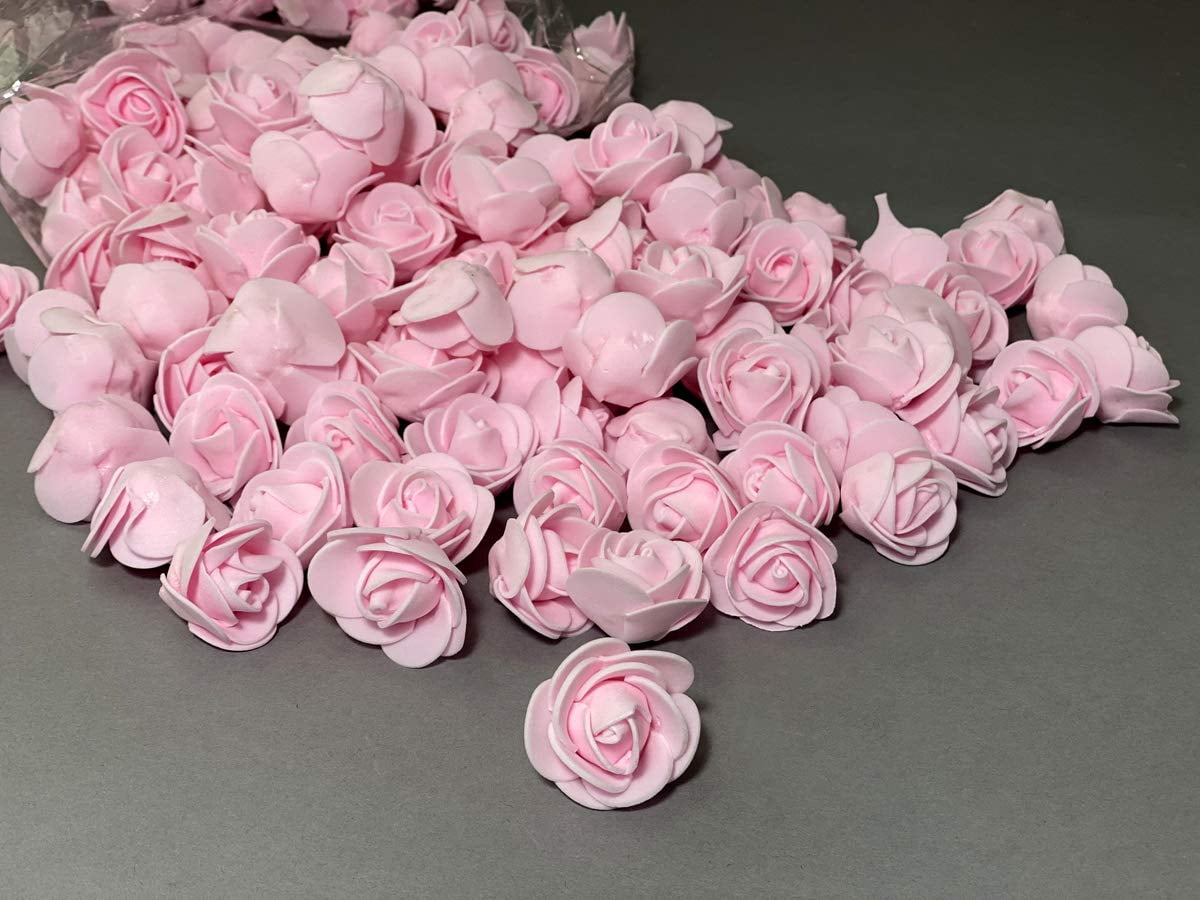 CalCastle Craft Artificial Foam Rose Head for Wedding Party Home ...