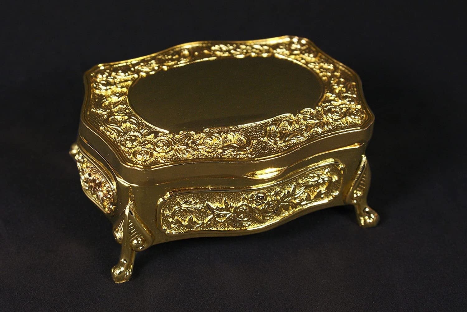 CalCastle Craft Footed Flower Wedding Arras Box and 13 Coins Metalic ...