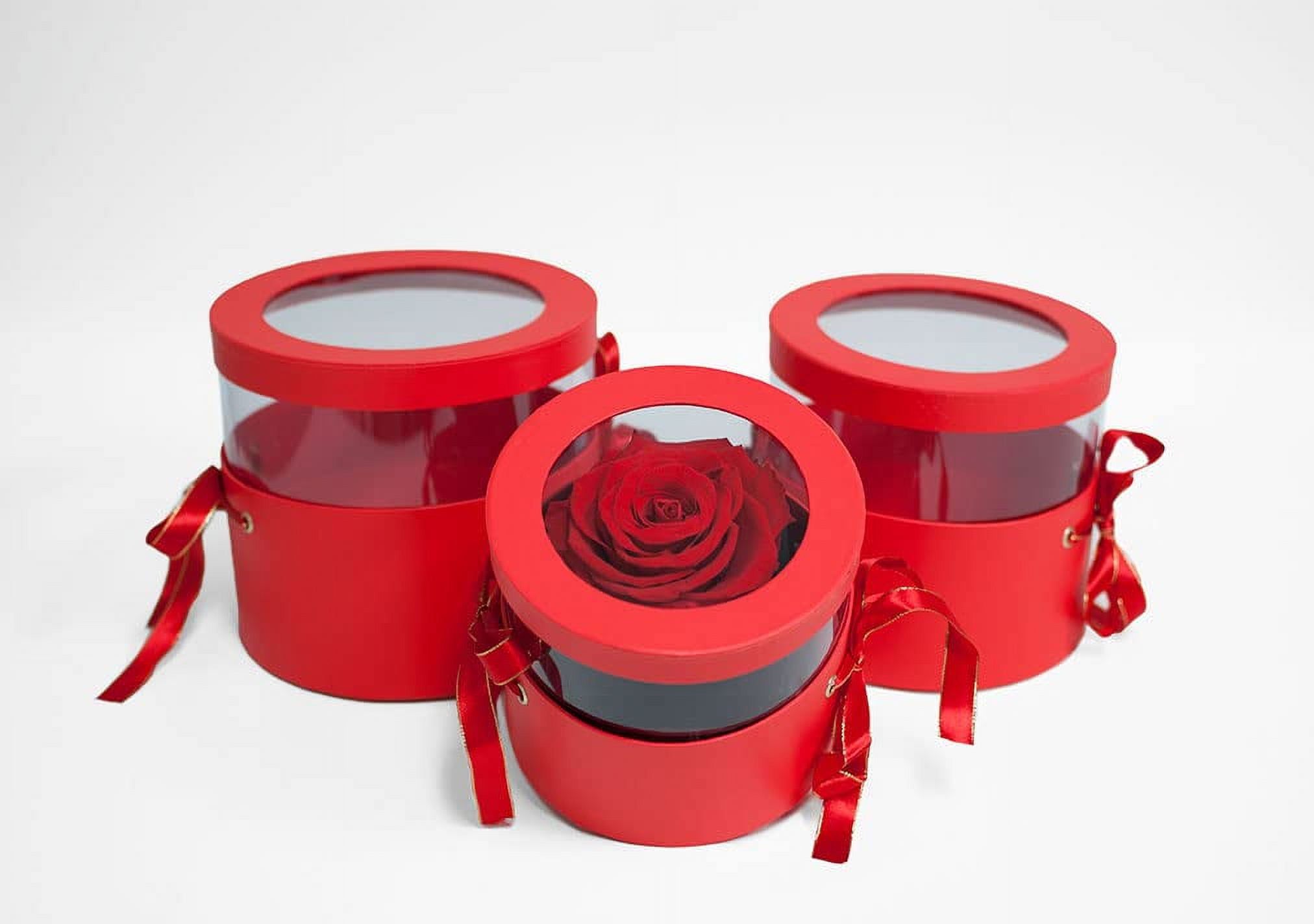 CalCastle Craft Red Round Cylinder Gift Wrap Box Small Purse Design ...