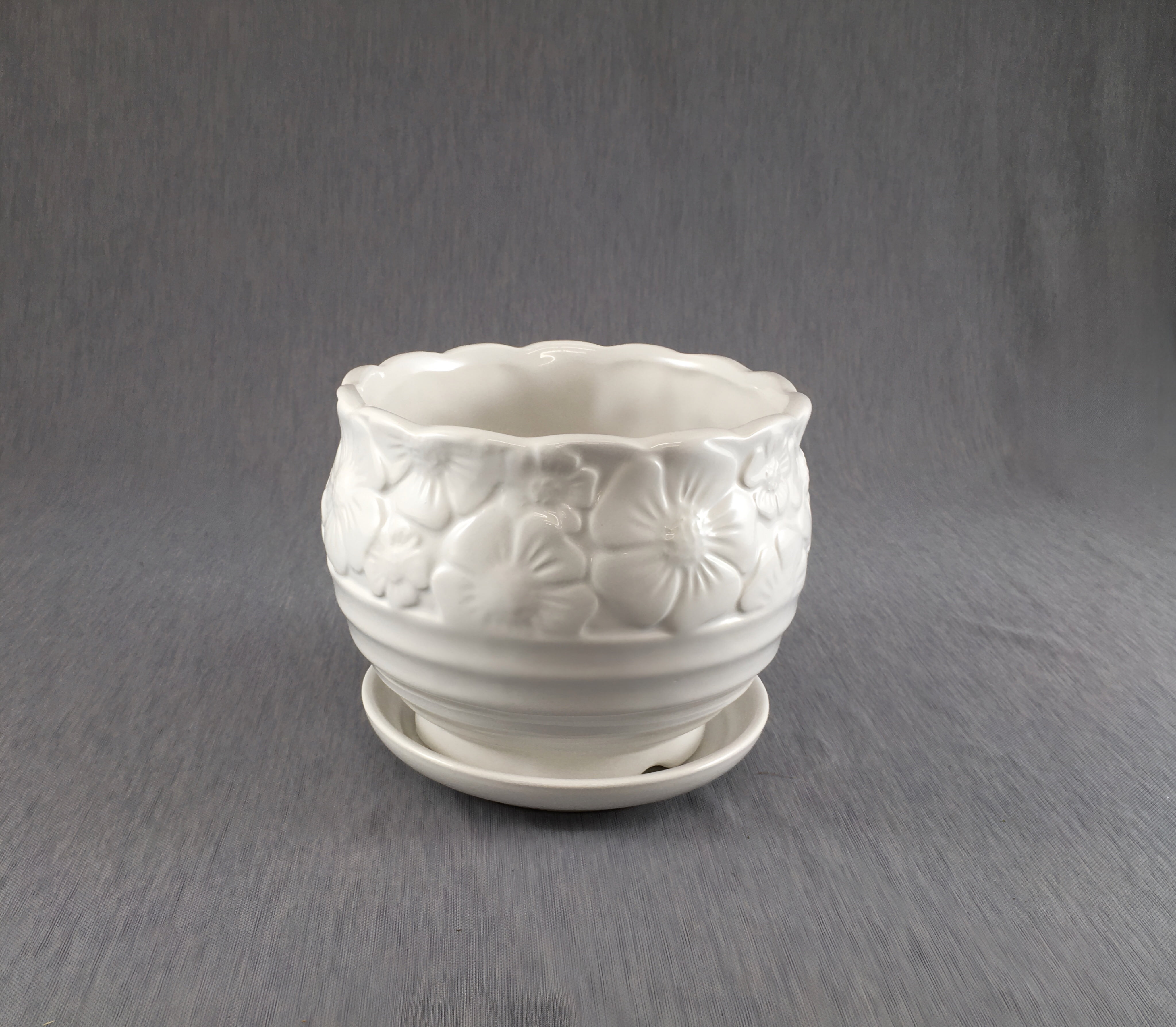 CalCastle Craft White Ceramic Porcelain Flower Vases Pots for House ...