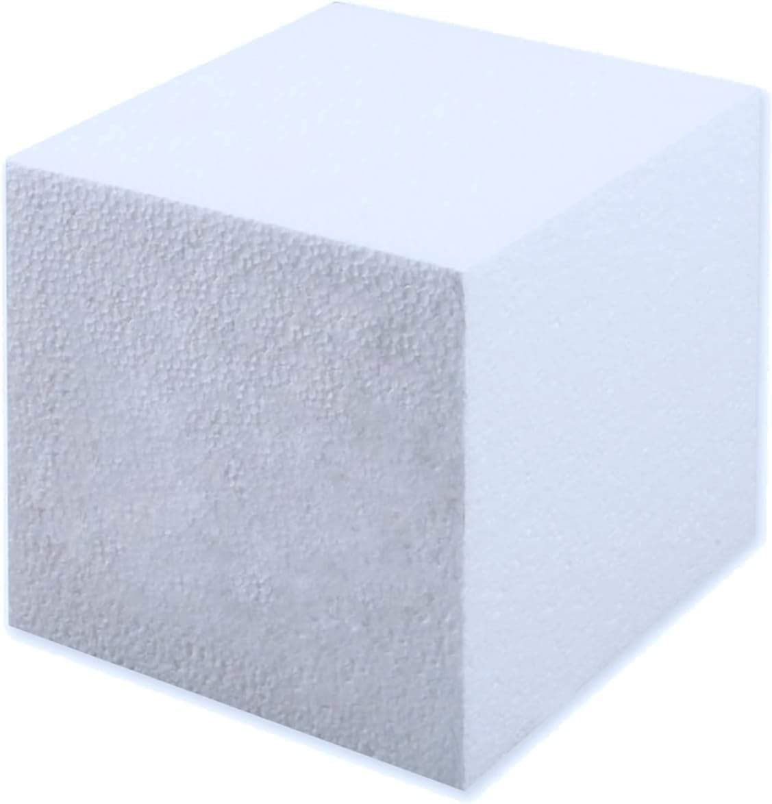 CalCastle Craft White Foam 8" Cube Art and Craft Styrofoam 1 Count ...
